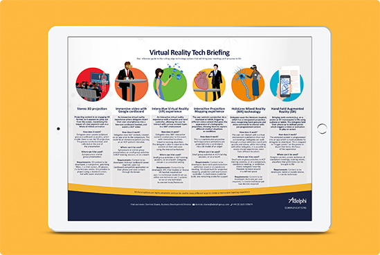 Virtual Reality Tech Briefing | Adelphi Communications
